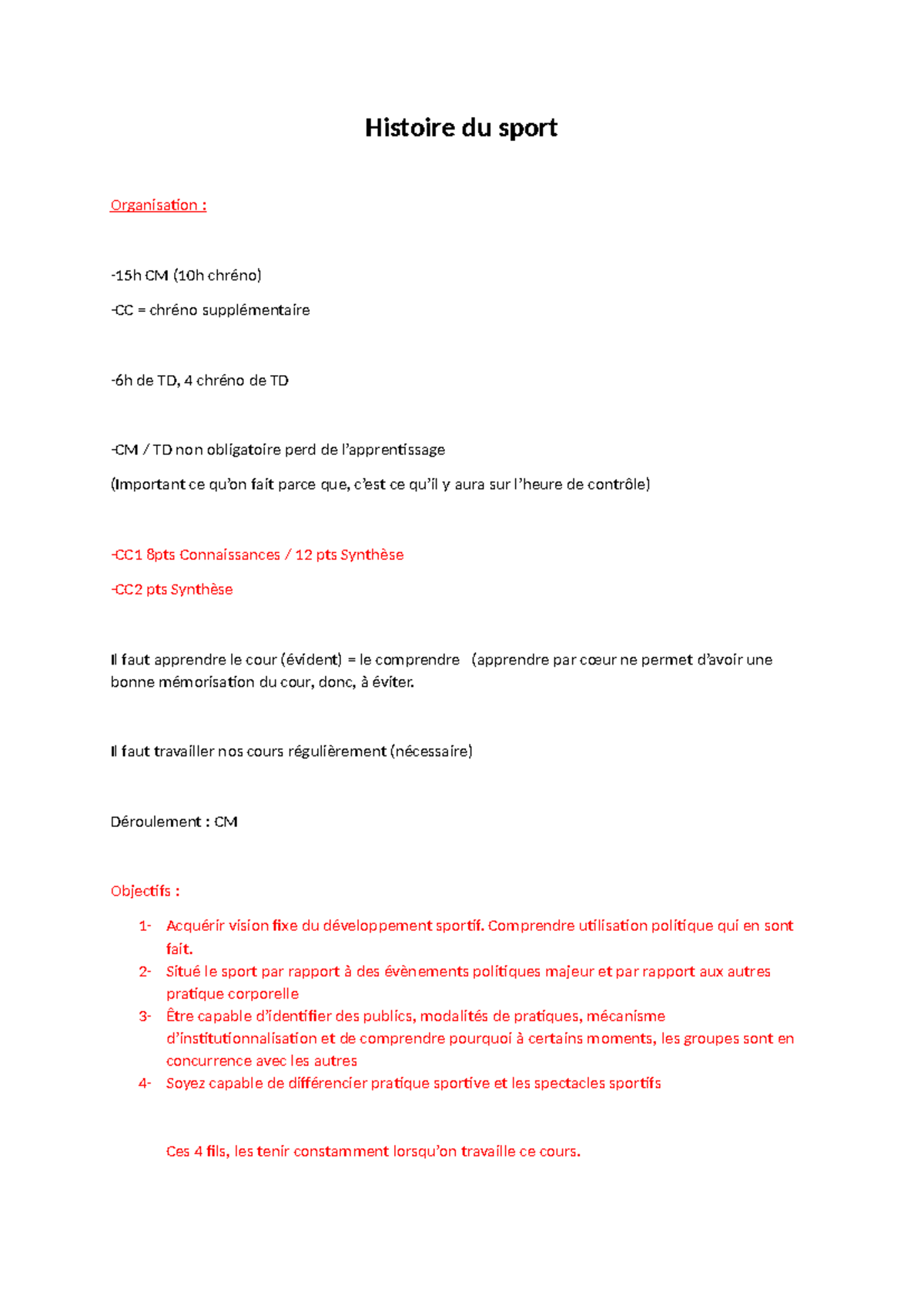Introduction His Sprt - Intro CM Mme Orthous - Histoire du sport ...