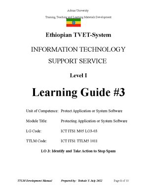 Conecting Hardware peripherals LO 2 - Information Sheet 1 LO 2 ...