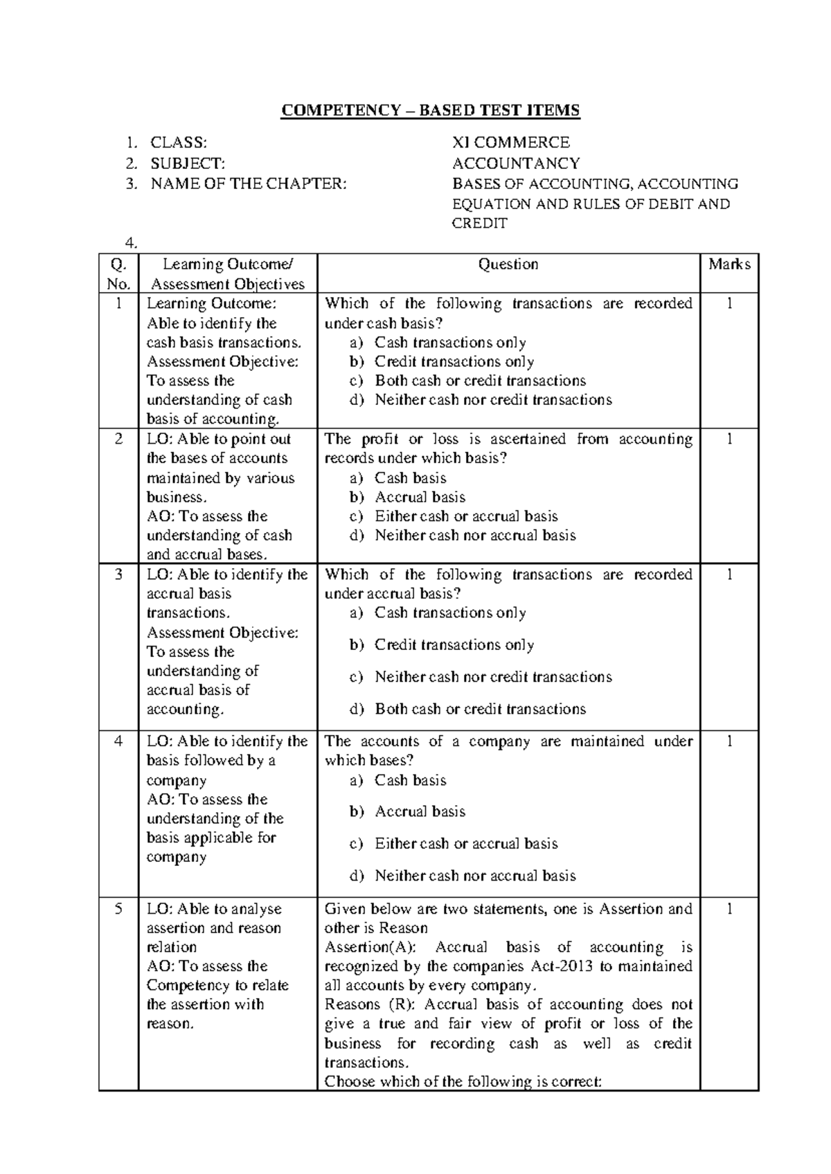 3. Bases OF Accounting, Accounting Equation AND Rules OF Debit AND ...