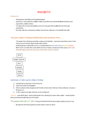 Macbeth sample questions - Macbeth sample questions: What point of view ...