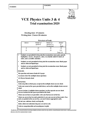 Physics A4 SAC1AOS3 - Projectile motion i think - c - Studocu