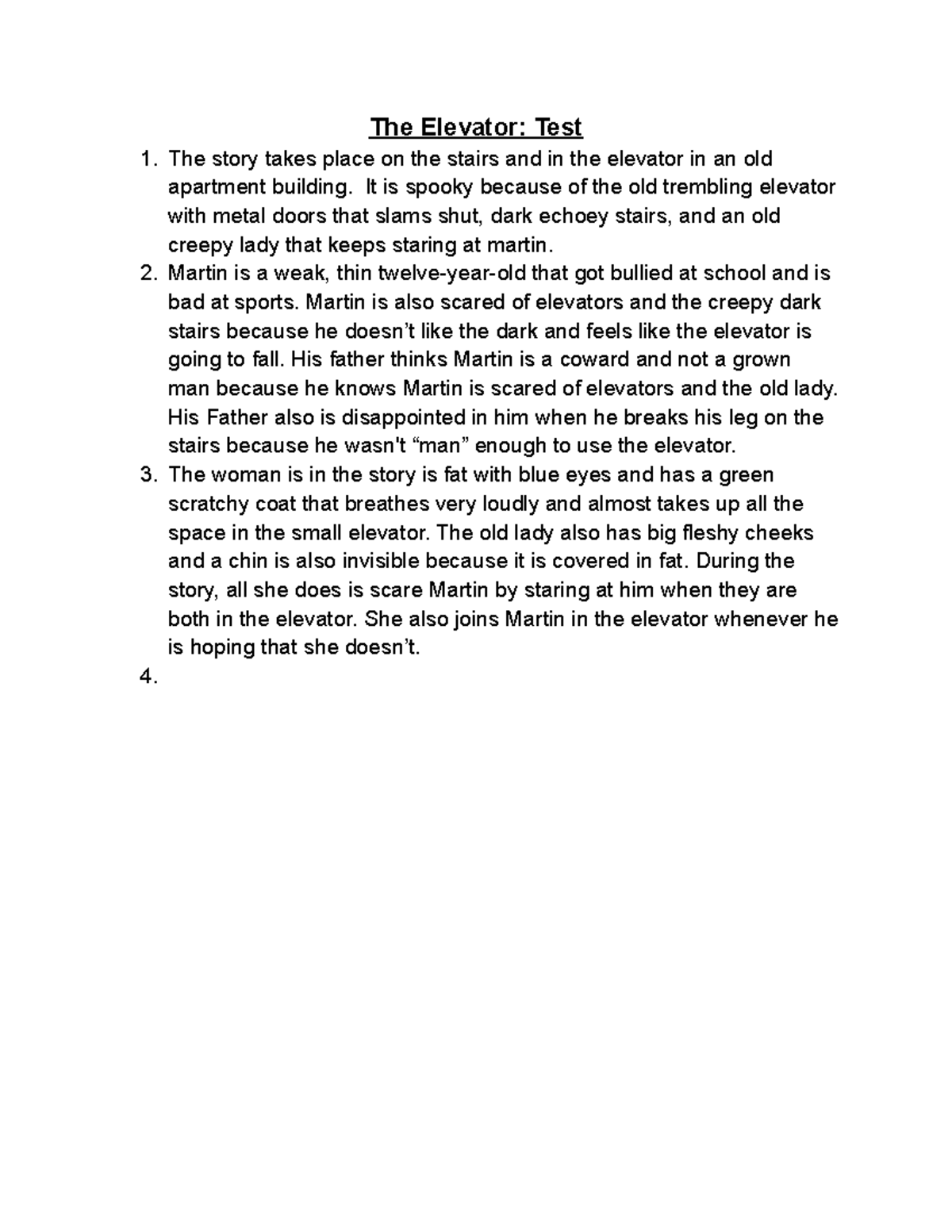 The Elevator Test - dsfdsfsd - The Elevator: Test 1. The story takes ...