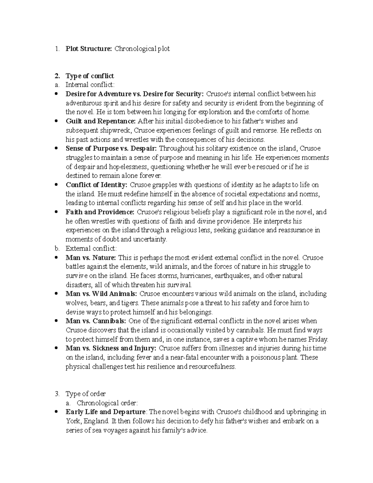 Robinson-Crusoe - summary robinson crusoe - Plot Structure ...