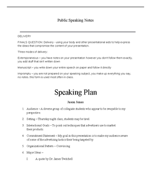 Nature of Public Speaking - Essence of Public Speaking Public speaking ...