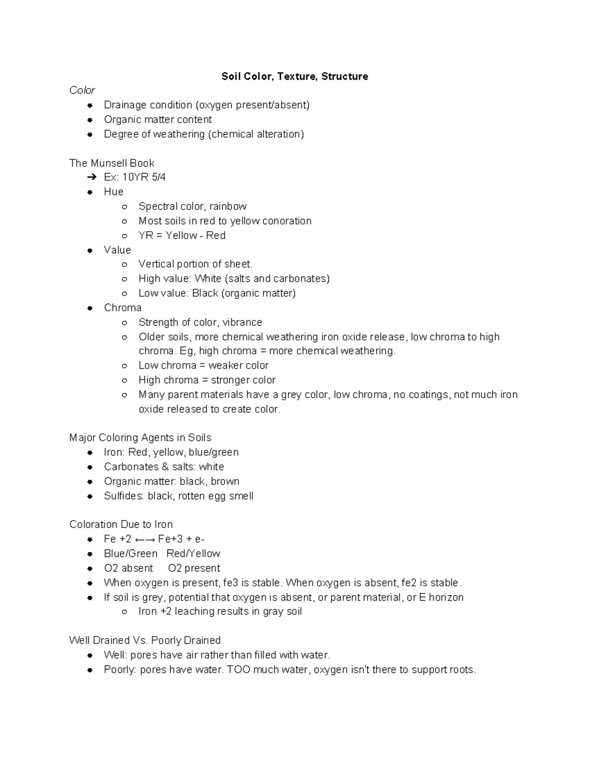 SSC Soil Color, Texture Structure - Soil Color, Texture, Structure ...