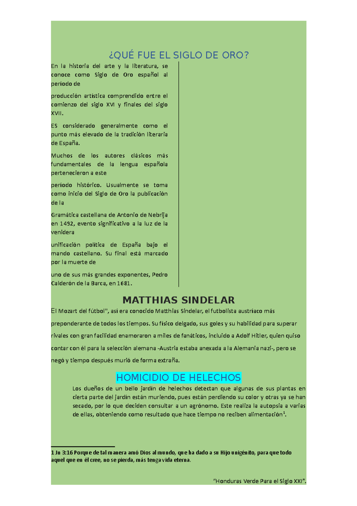 S3, Prueba 1 - bbjb - ¿QUÉ FUE EL SIGLO DE ORO? En la historia del arte ...