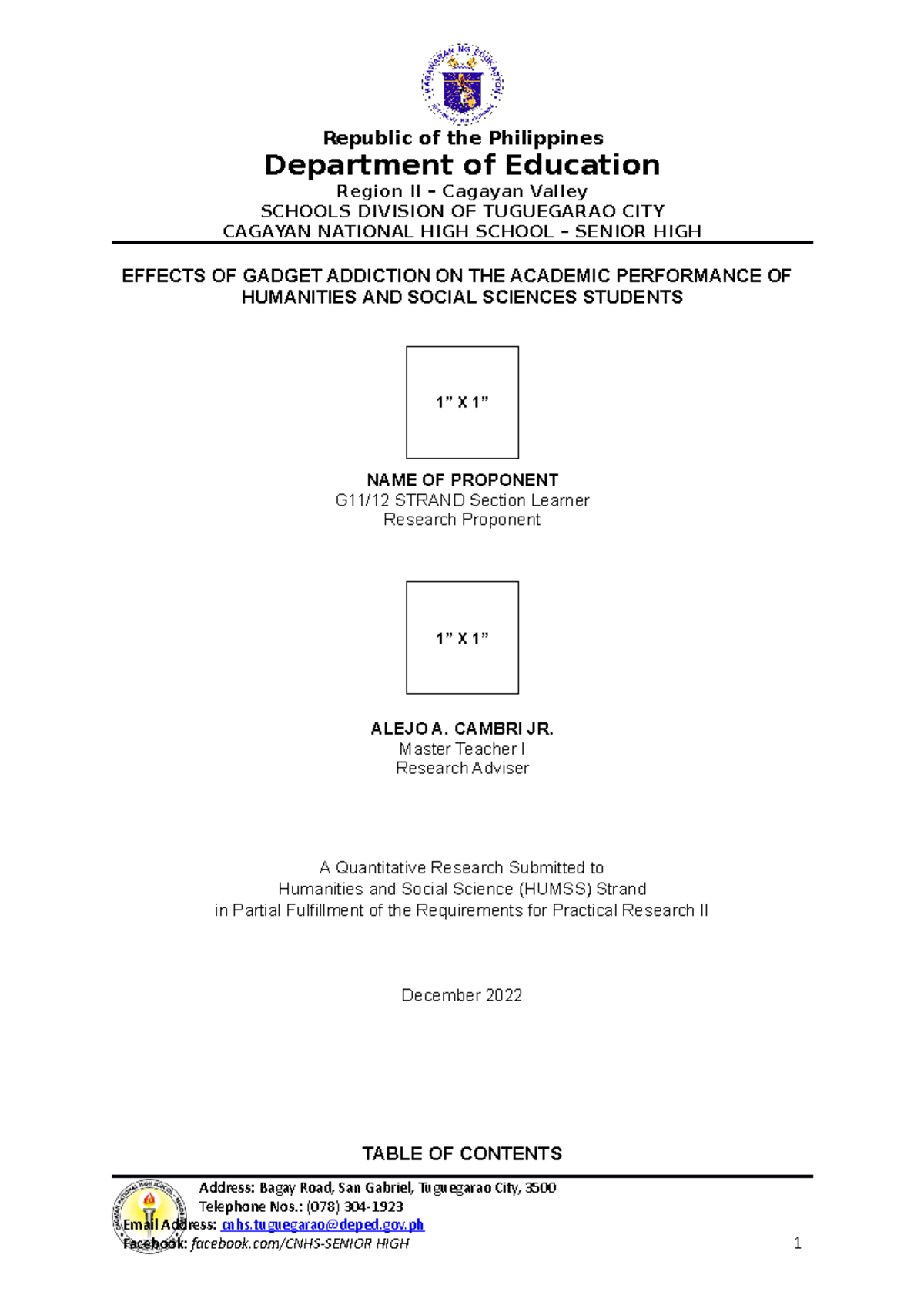 Quantitative Research Template Completed Merged III and Capstone 2 1 ...