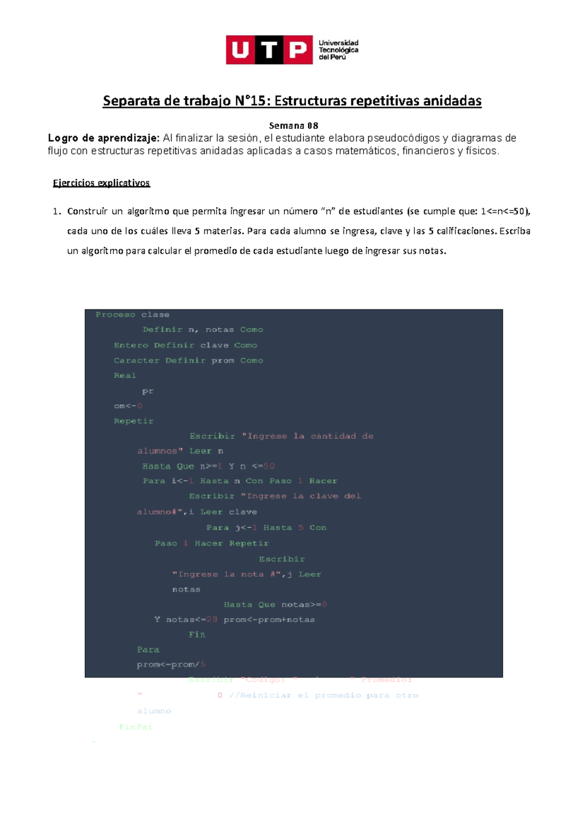 S08+-+Estructuras+repetitivas+anidadas docx pdf - Separata de trabajo N ...