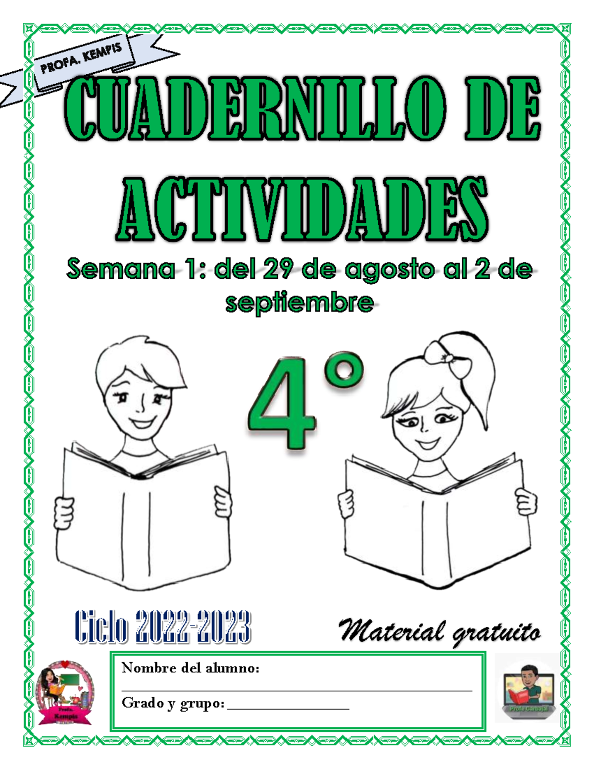 4° S1 Cuadernillo de actividades Profa Kempis - Nombre del alumno: - Studocu