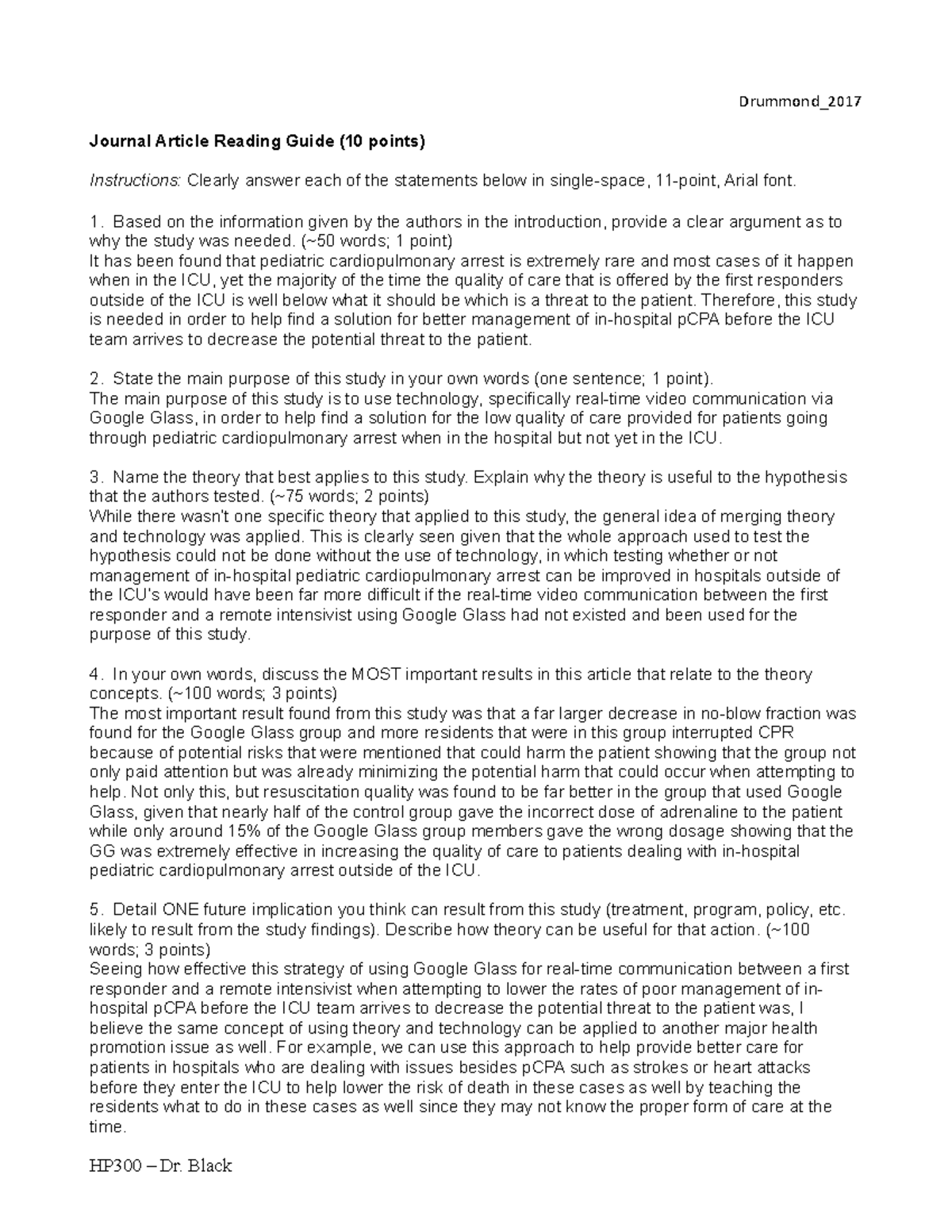 Drummond 2017 - reading assignment - Drummond_ Journal Article Reading ...