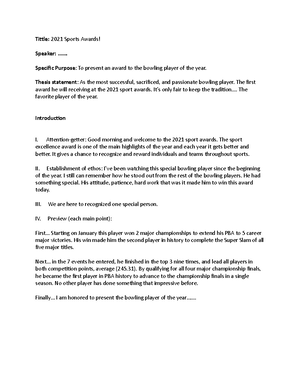 [Solved] A carefully prepared and rehearsed speech that is presented ...