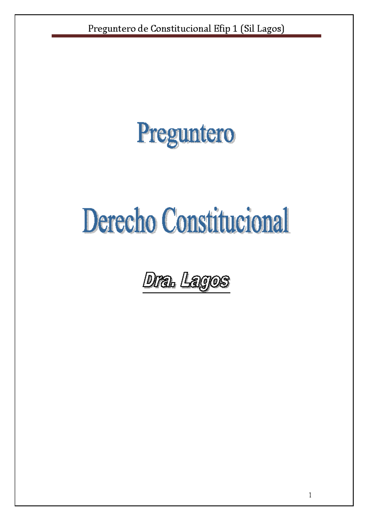 Preguntero Constitucional Efip1 - Warning: TT: undefined function: 32 Importante: este ...