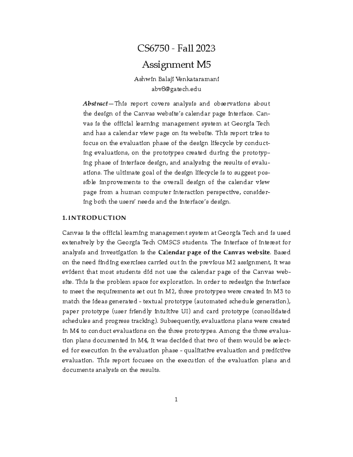 Download - In this assignment, you’ll execute the two evaluations you chose in the previous ...