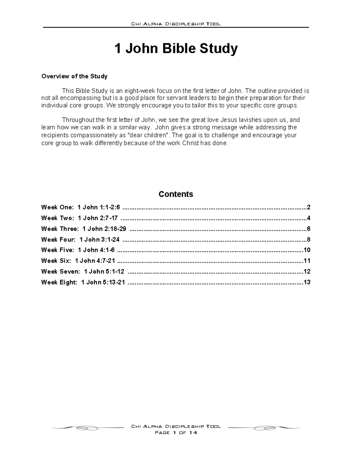 1 john study - Christian debrief - Chi Alpha Discipleship Tool 1 John ...