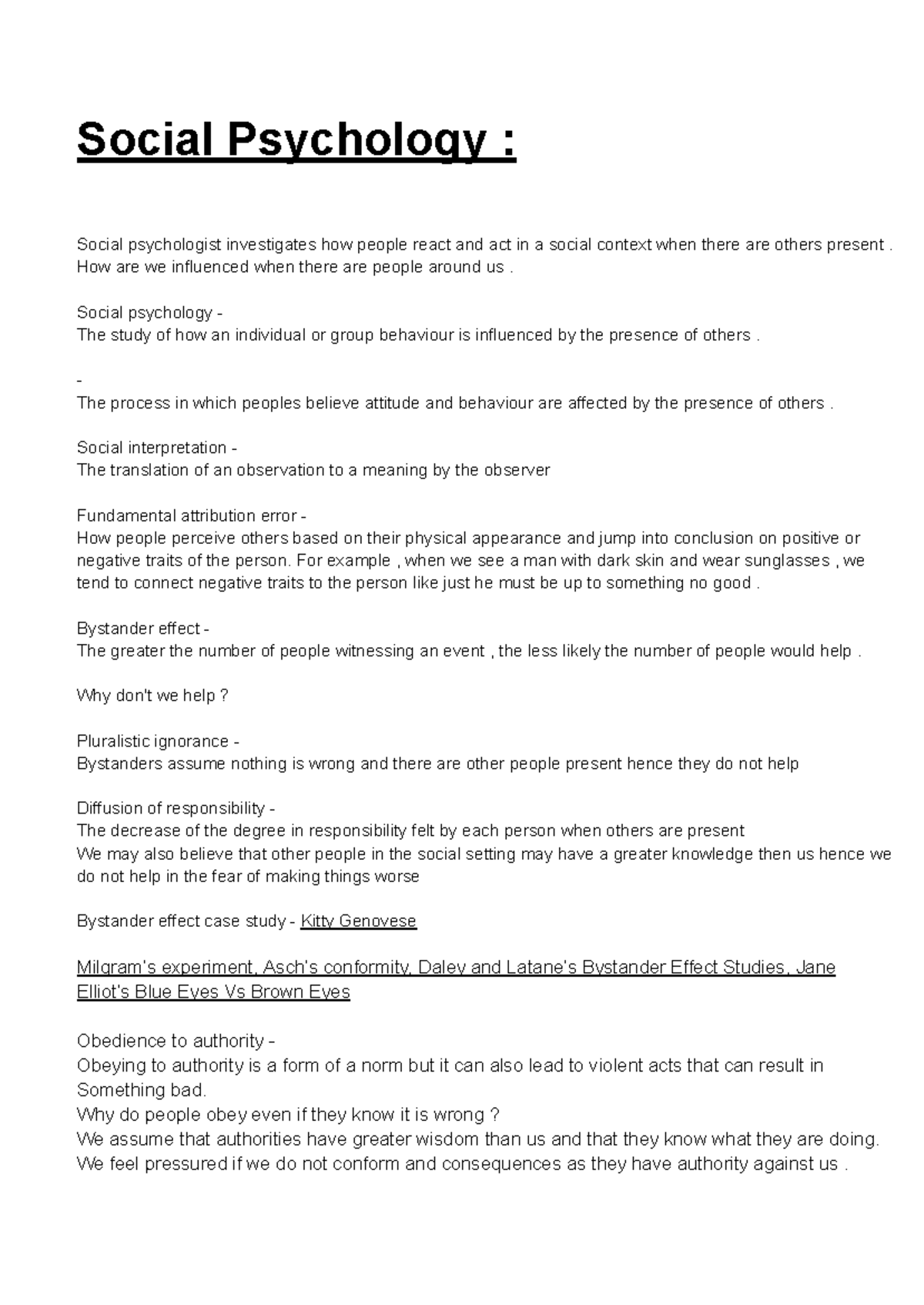 Social psychology - How are we influenced when there are people around ...