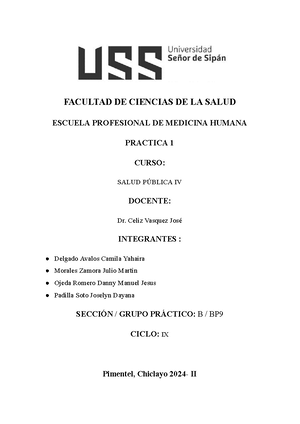 ODS-Seminario Grupo 5 - Seminario ODS - FACULTAD DE CIENCIAS DE LA SALUD ESCUELA PROFESIONAL DE ...