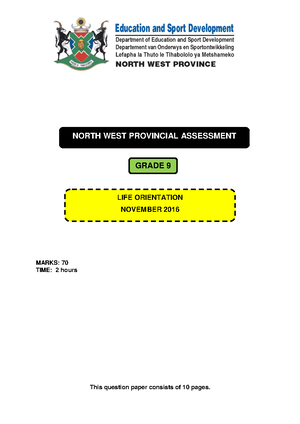 Gr8 T1 DSS WOW Written Task 2022 Individual - Grade 8 LIFE ORIENTATION ...