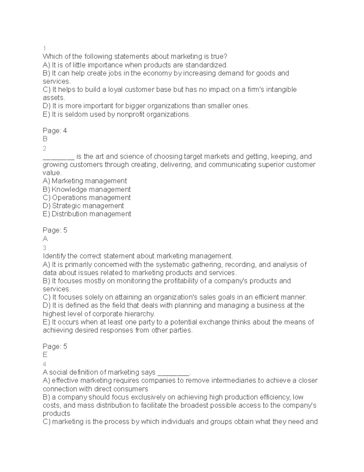 Marketing Century other Doc - 1 Which of the following statements about ...