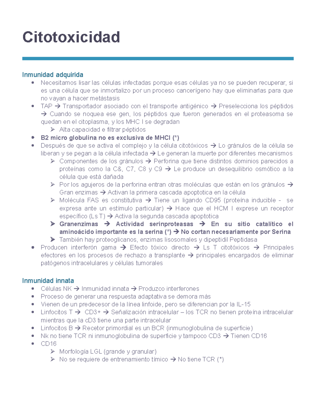 Citotoxicidad - Studocu