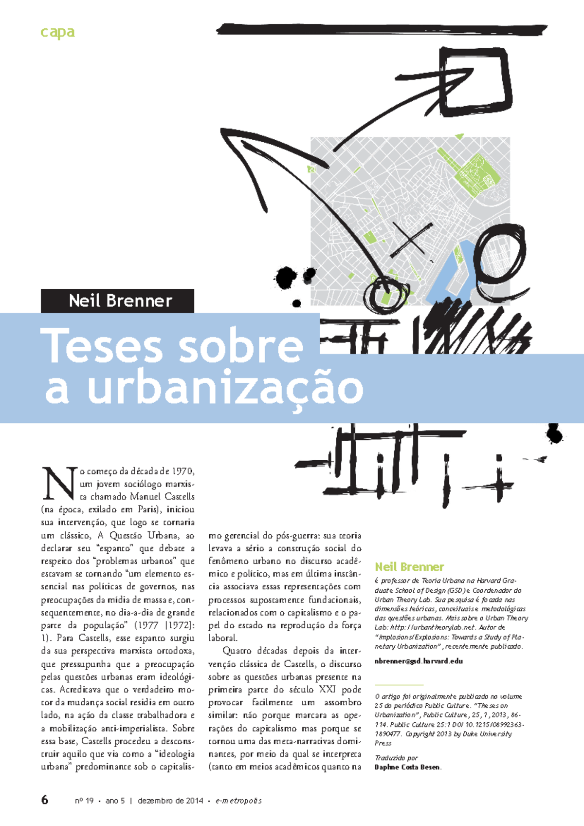 Brenner, Neil. Teses sobre a urbanização (PT) - Neil Brenner N o começo ...