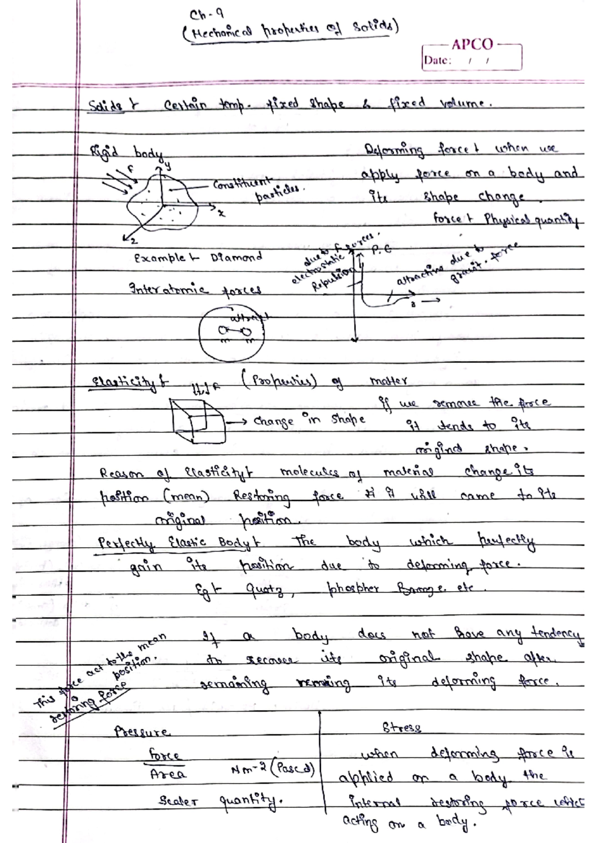 mechanical properties of solids - B.tech - Studocu