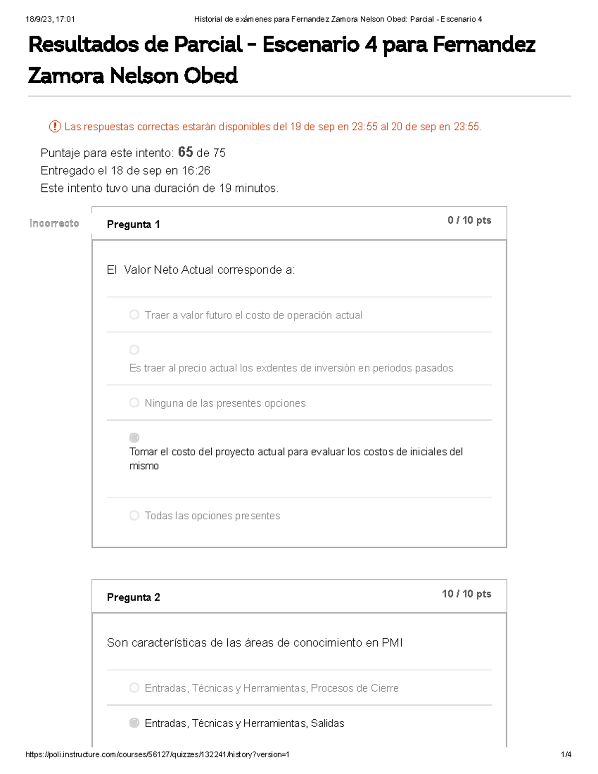 Parcial semana 4 - Resultados de Parcial - Escenario 4 para Fernandez ...