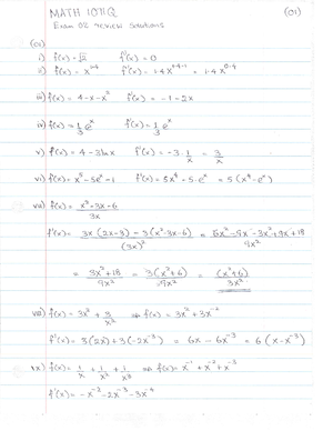 MATH 1071Q Calculus for Business and Economics - UConn - StuDocu