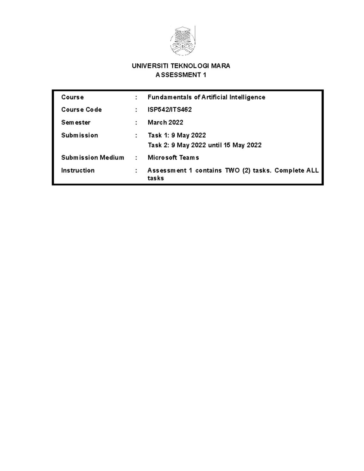 ISP542 ITS462 Group Project MAC22 (submission 9 May 2022) - UNIVERSITI ...