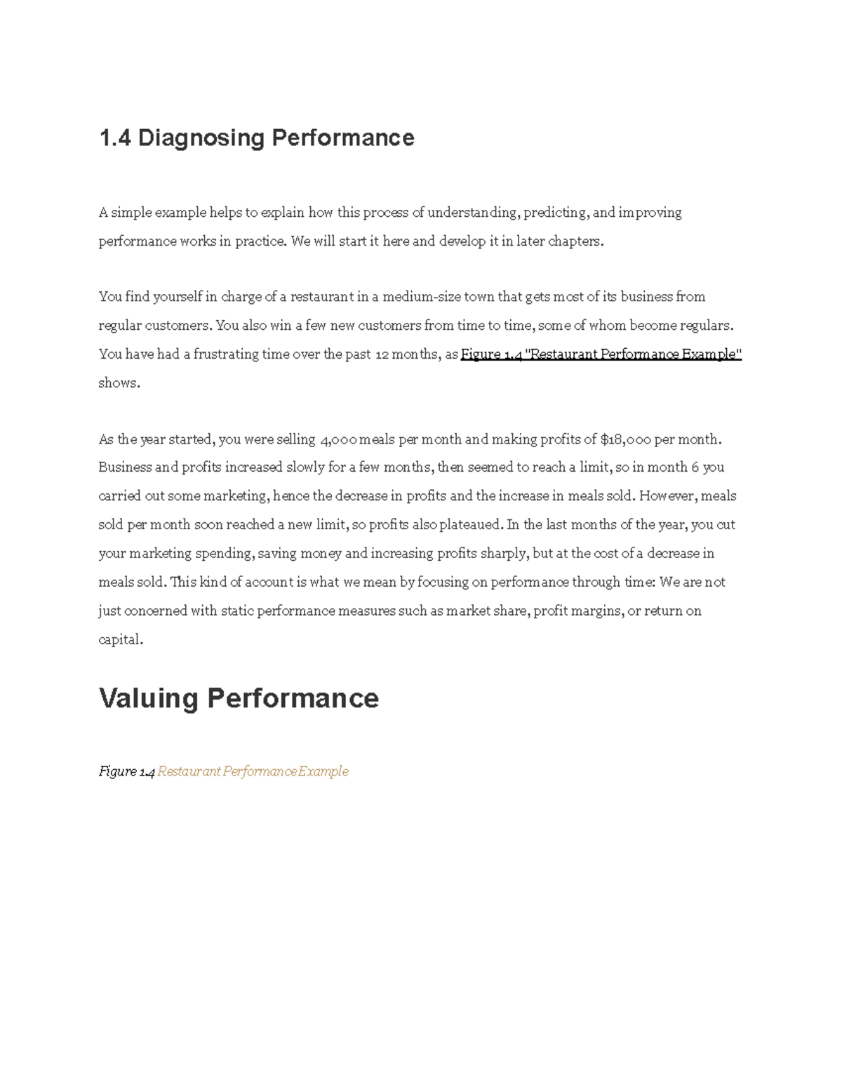 1.4 Diagnosing Performance - 1 Diagnosing Performance A simple example ...