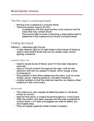 Forensic science- blood basics notes - Deprecated API usage: The SVG ...