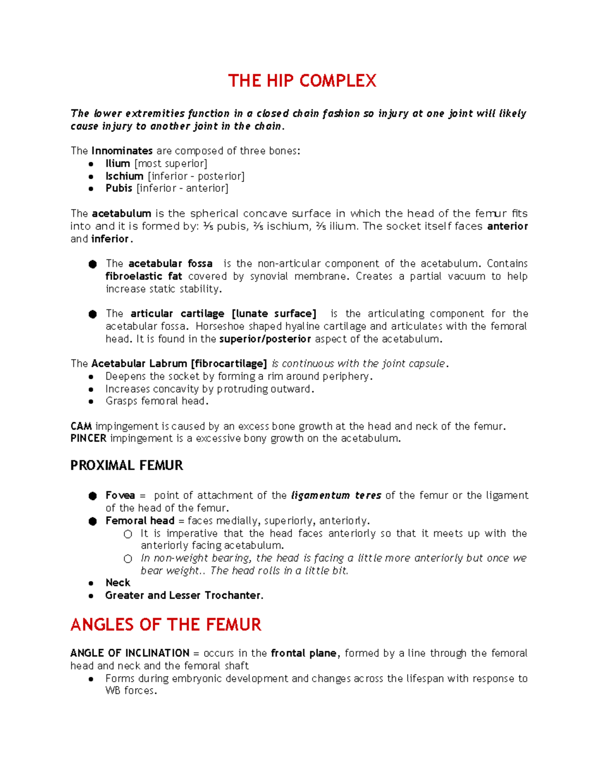 HIP Complex [finished. not proofread] - THE HIP COMPLEX The lower ...