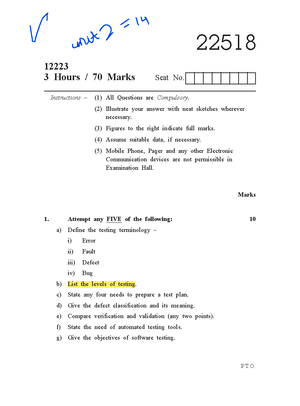 STE Unit IV (handwritten notes) - DATE Unit IV : Defect Management ...