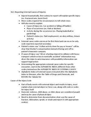 Medical Coding: Chapter 2 Abstracting Clinical Documentation - Key ...
