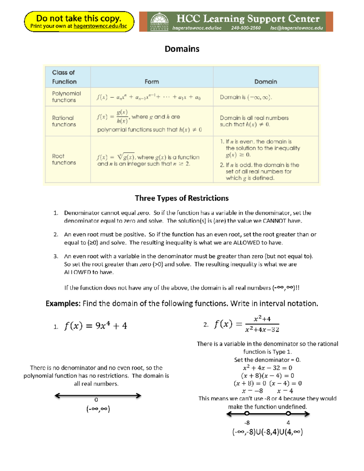 Domain of a Function - 3. 𝑓(𝑥) = √ 7 − 𝑥 6 4. 𝑓(𝑥) = 𝑥 2 − 5 8 There is ...
