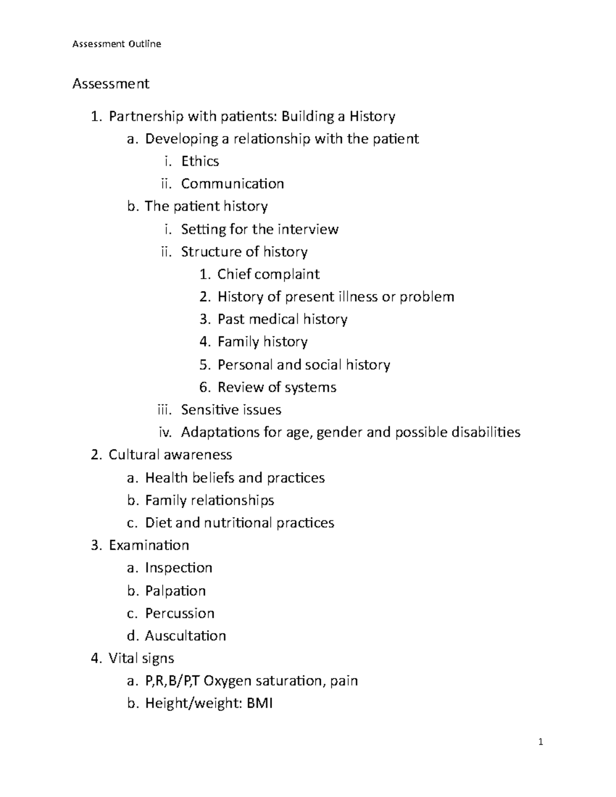 Assessment lect outline - Assessment Outline Assessment Partnership ...