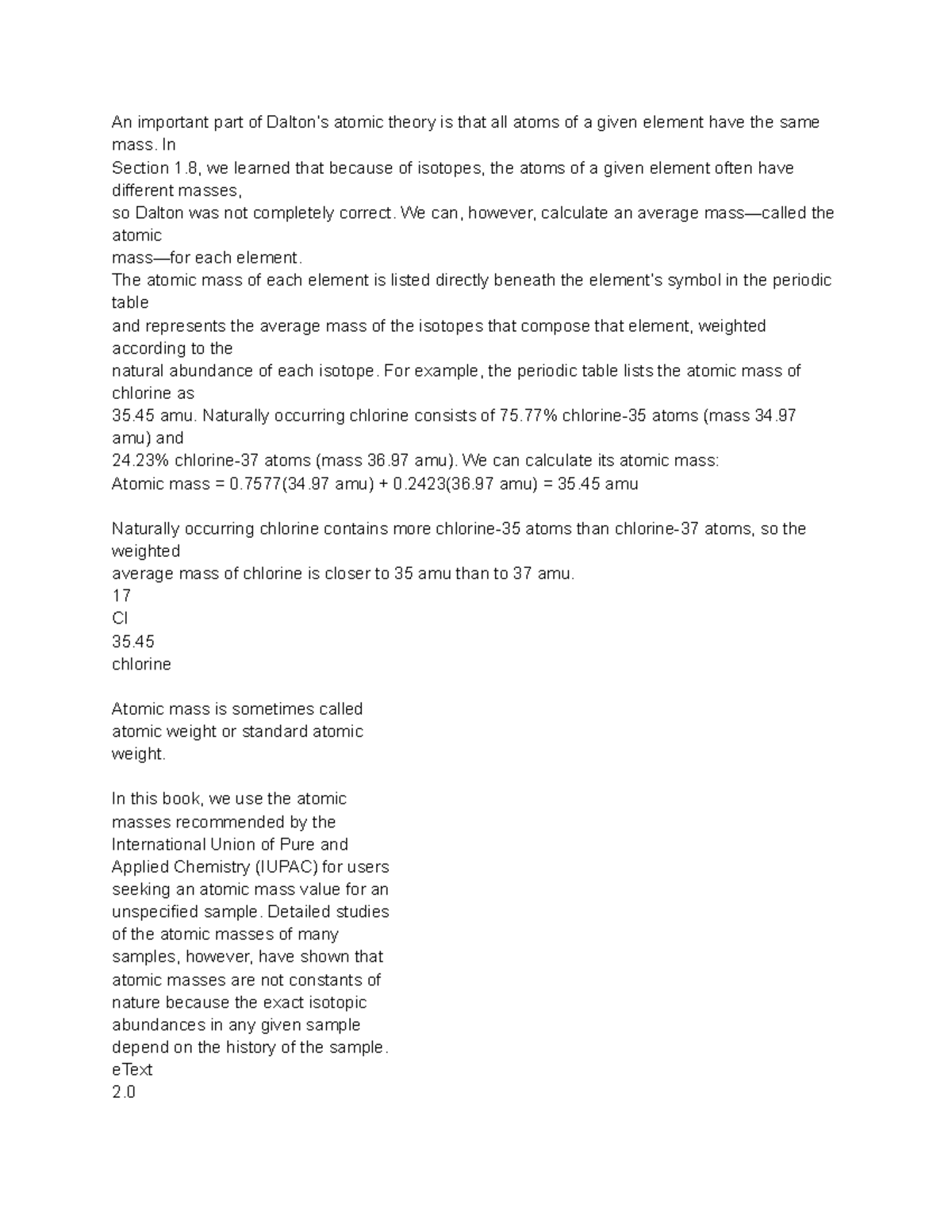 Chem-lecture-9 - notes - An important part of Dalton’s atomic theory is ...