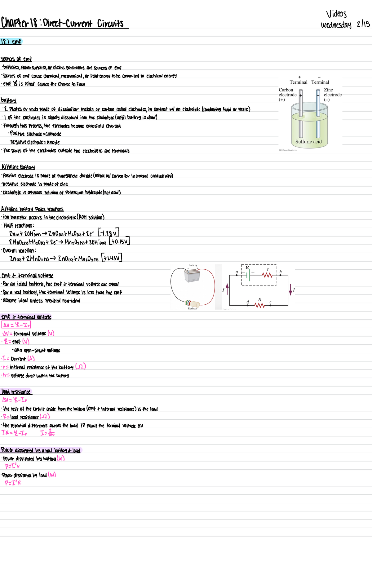 Phys 2 Chapter 18 - Lecture Notes, Teacher: Jennifer Meyer - Videos ...