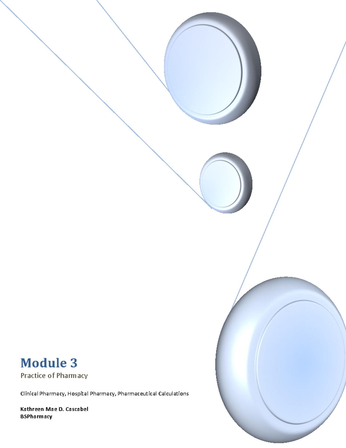 Module 3 Practice of Pharmacy - Module 3 Practice of Pharmacy Clinical ...