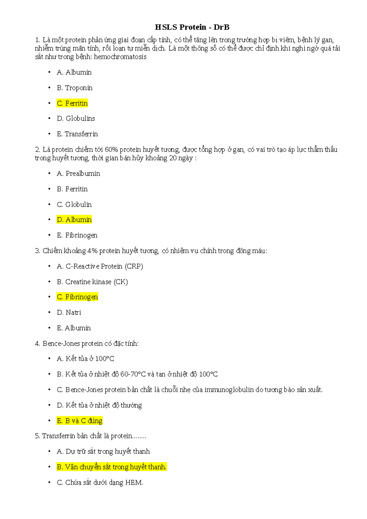 Hsls-protein - can you - HSLS Protein - DrB Là m t protein ph n ng giai đo n c p tính, có th ...