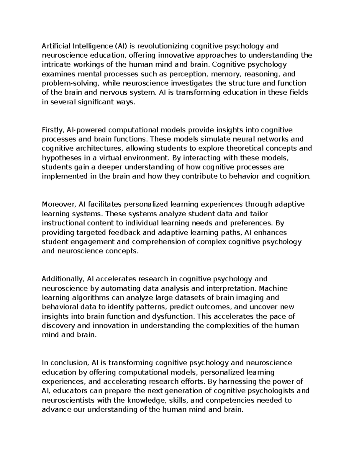 Artificial Intelligen 20 - Artificial Intelligence (AI) is ...