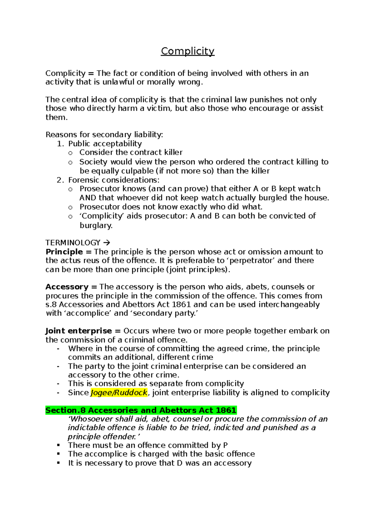 Complicity - Lydia Bleasedale - Complicity Complicity = The fact or ...