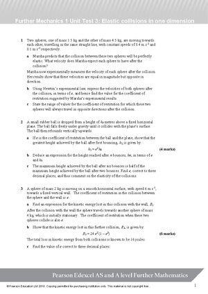 Edexcel A Level Mathematics Topic Checklist - Edexcel A Level ...