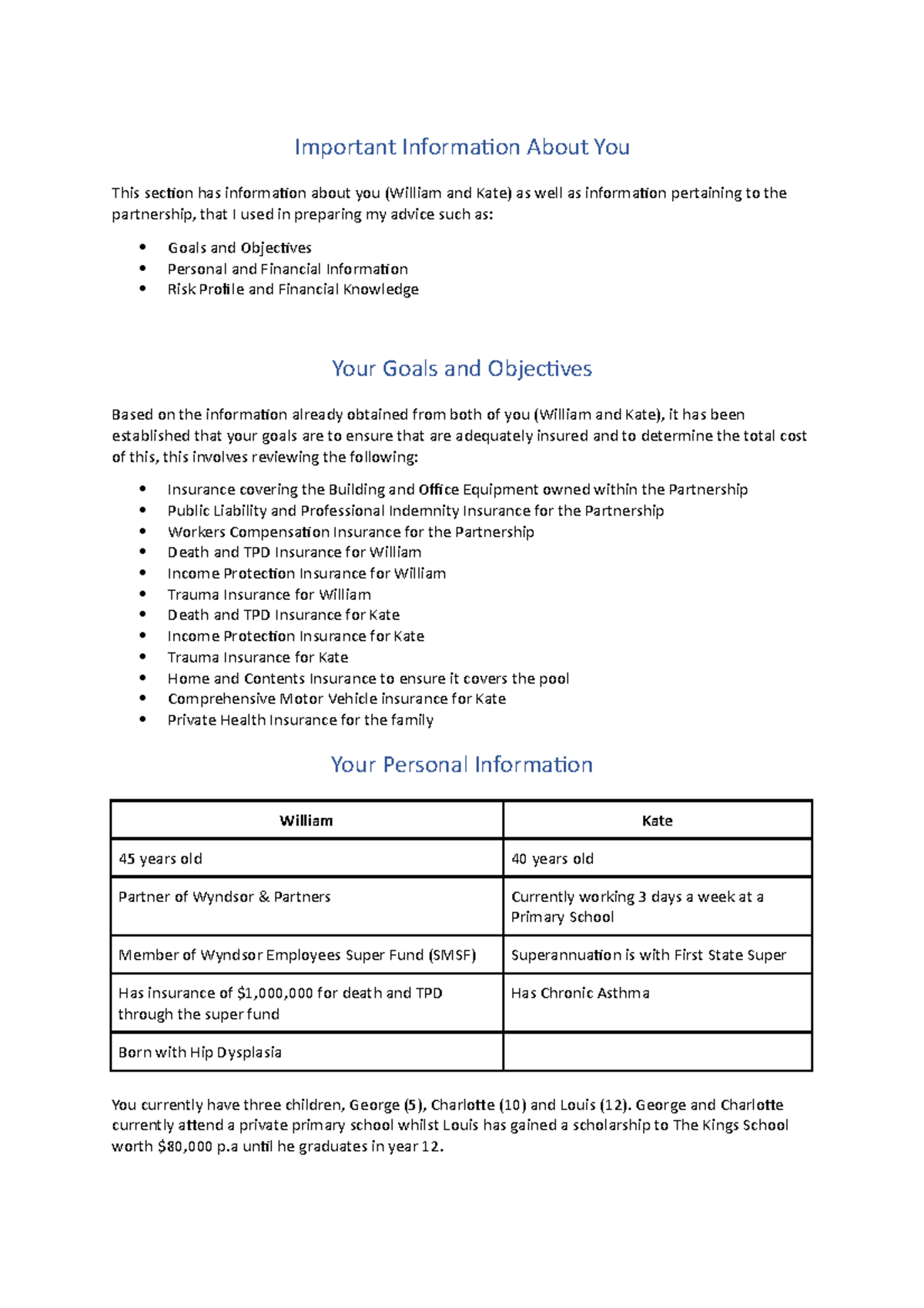 Generic Info for SOA - Some templates - Important Information About You ...