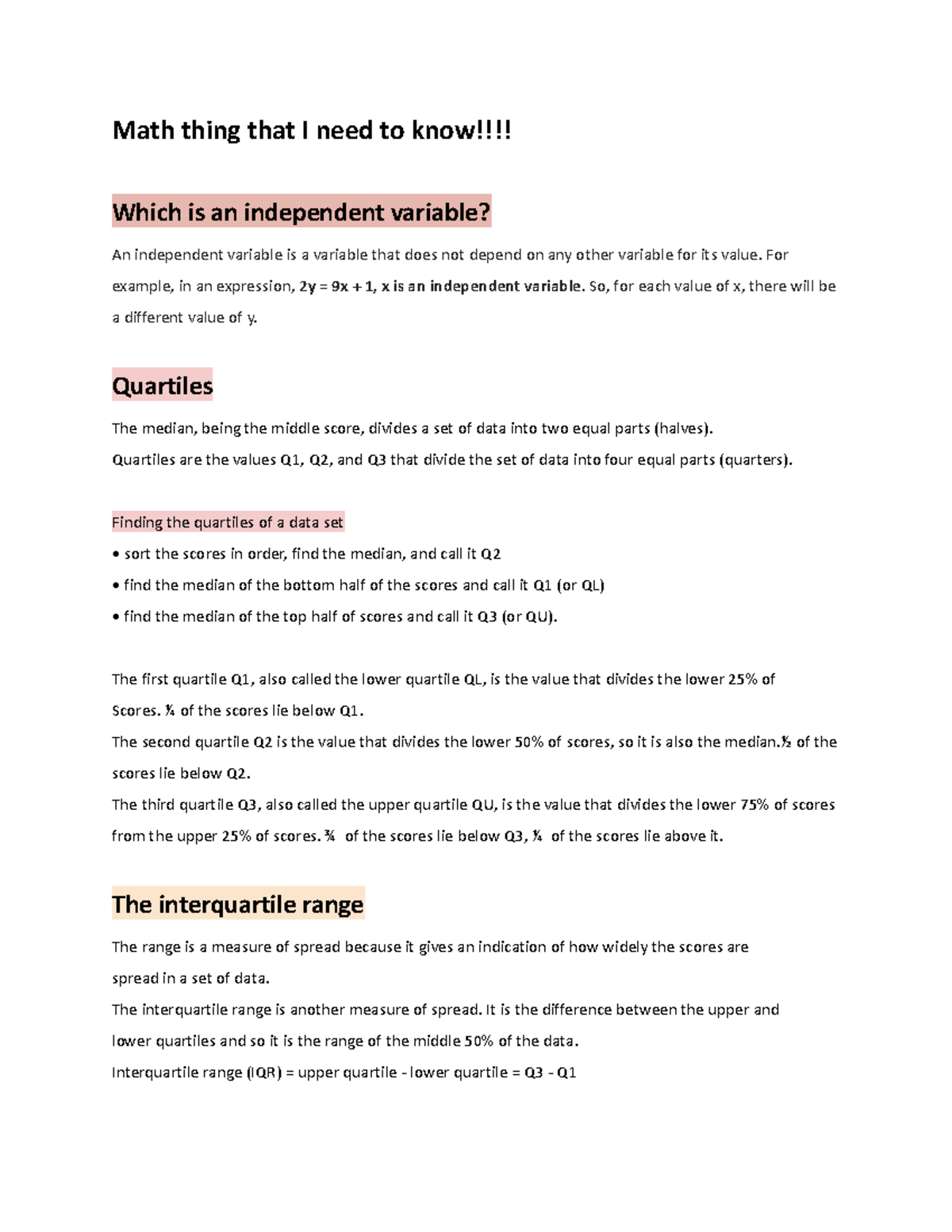 Math thing that I need to know - Math thing that I need to know ...