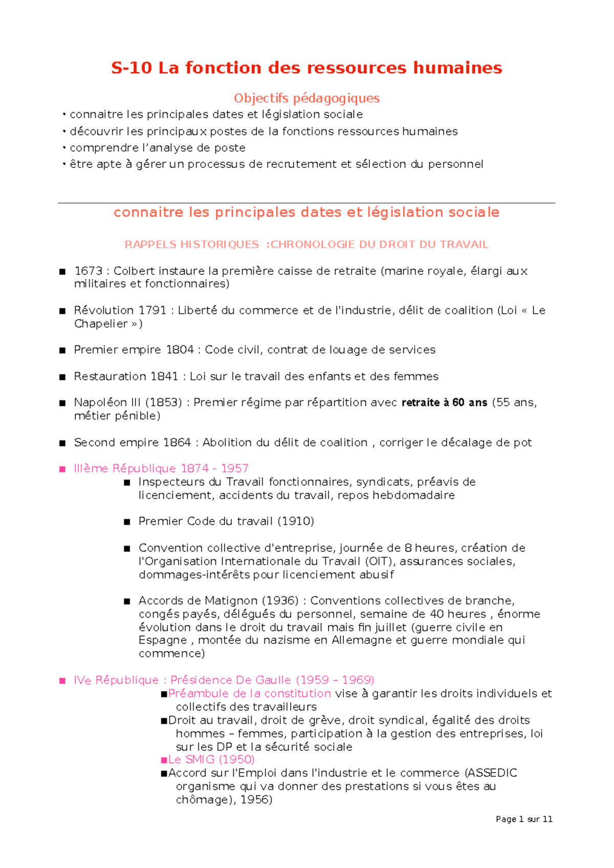 Fiche le fonction des ressources humaines en introduction à la gestion ...