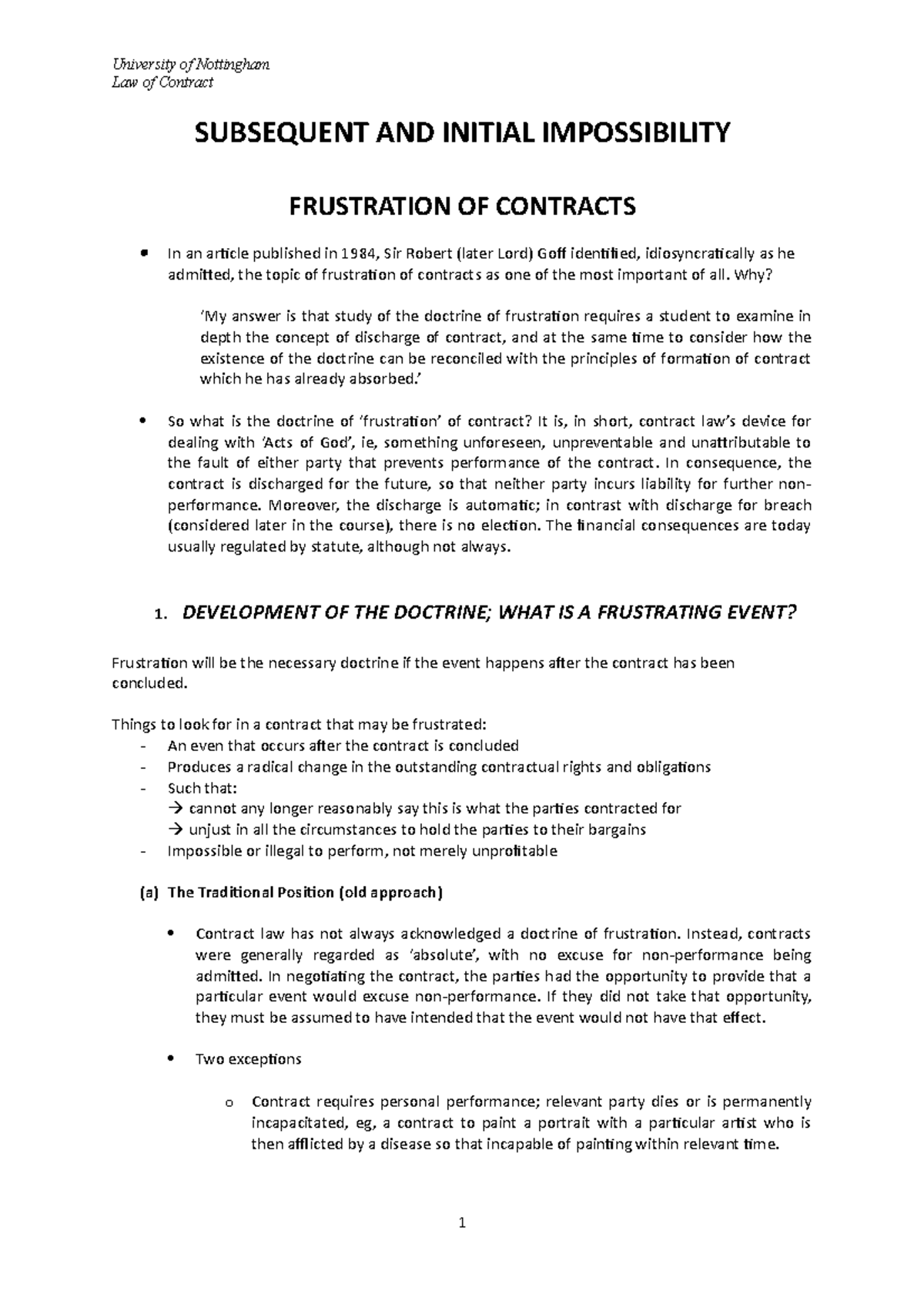 10 Impossibility - lecture handout notes from the uni of nottingham ...