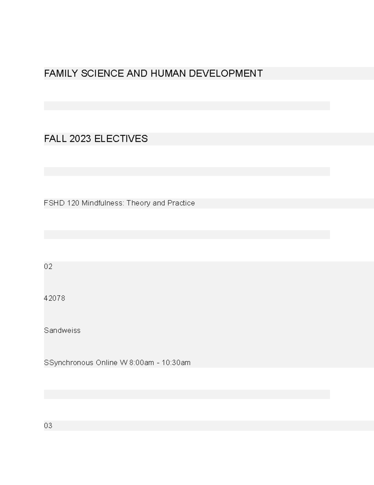 Family Science AND Human Development 2-22 - FAMILY SCIENCE AND HUMAN ...