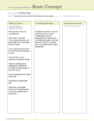 Basic concept body mechanics - Nur 111 - ACTIVE LEARNING TEMPLATES ...