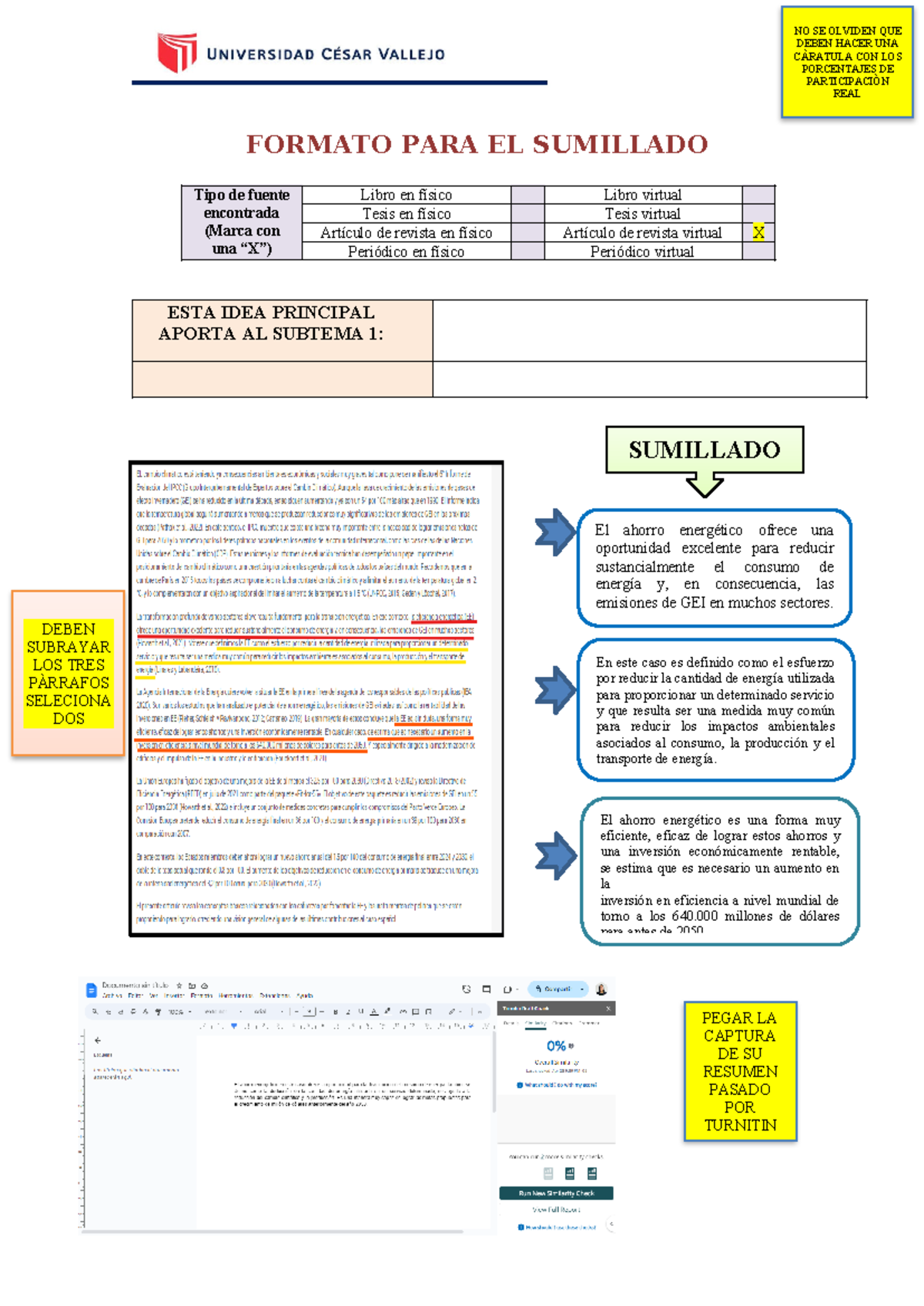 Sumillado formato - FORMATO PARA EL SUMILLADO Tipo de fuente encontrada ...