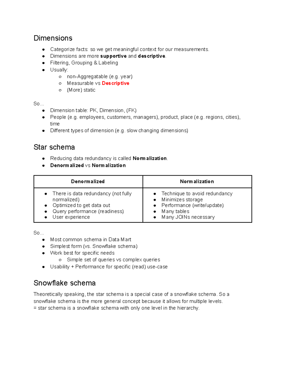 Data Warehouse ETL Note 004 - Dimensions Categorize facts: so we get ...